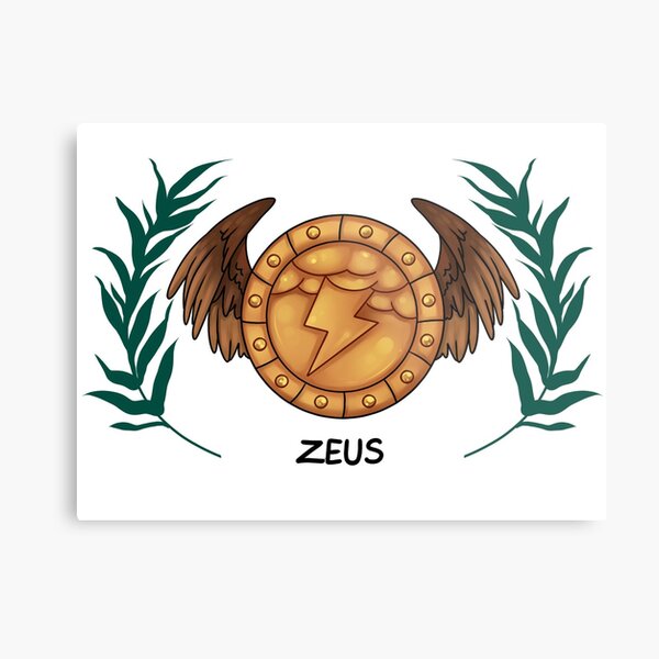 "Zeus inspired cabin symbol" Metal Print by SaintNightshade | Redbubble