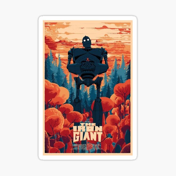"IRON GIANT" Sticker for Sale by susiesalazar | Redbubble