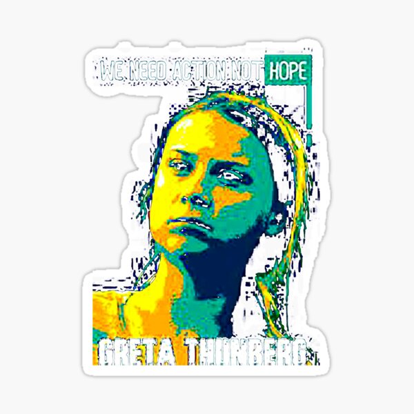 "For Mens Womens Greta Thunberg Gifts For Birthday" Sticker for Sale by ...