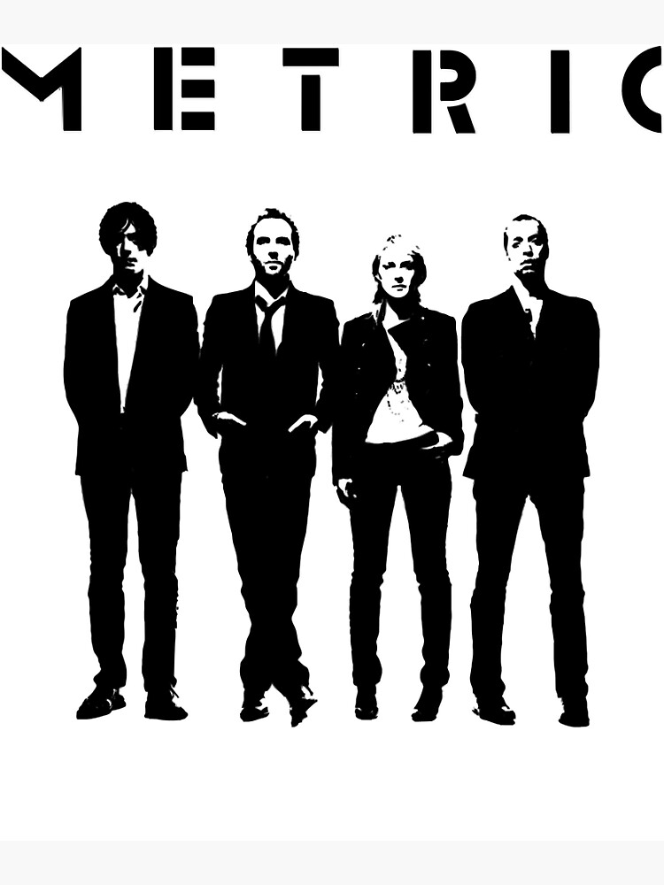"Metric band " Poster for Sale by kathyedna8ade | Redbubble