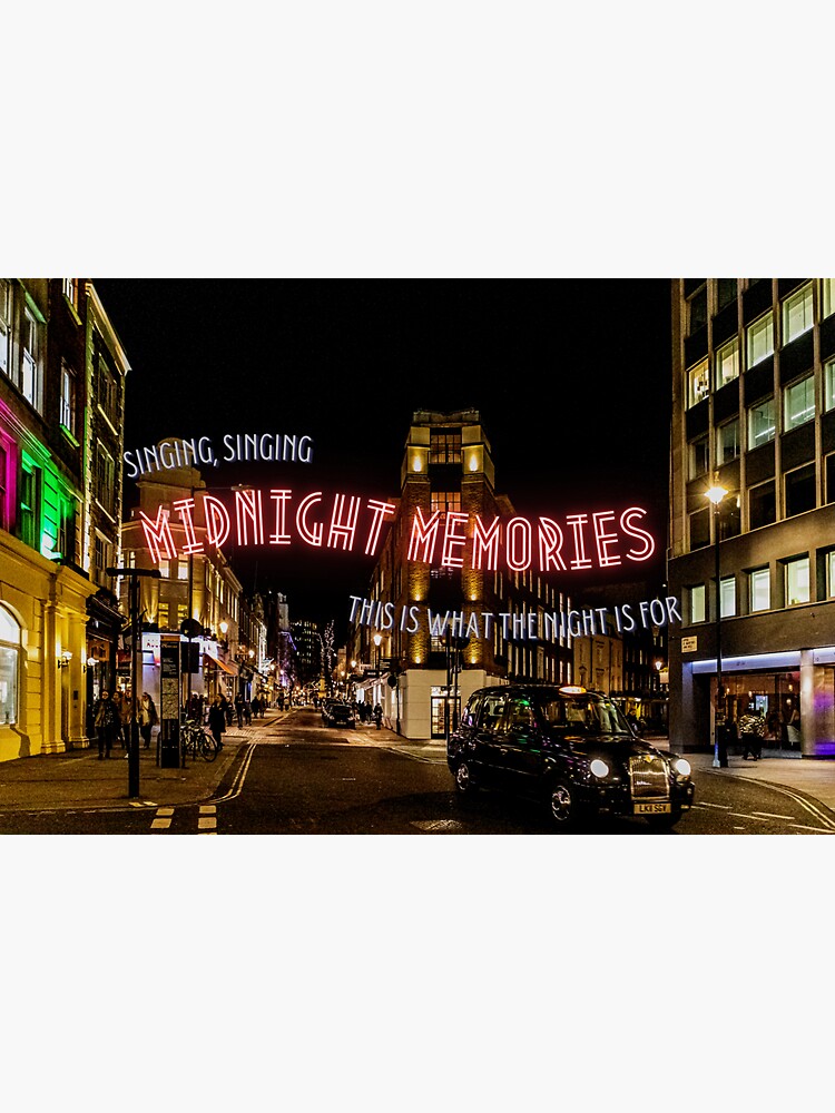 "Midnight Memories - One Direction Post Card Design" Sticker for Sale ...