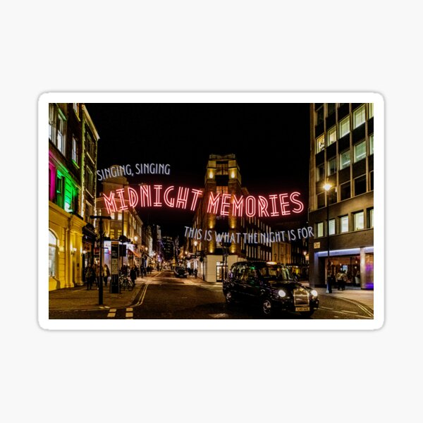 "Midnight Memories - One Direction Post Card Design" Sticker for Sale ...