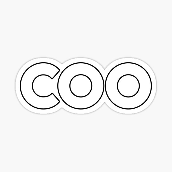 "COO Shirt" Sticker for Sale by DezignYoyo | Redbubble