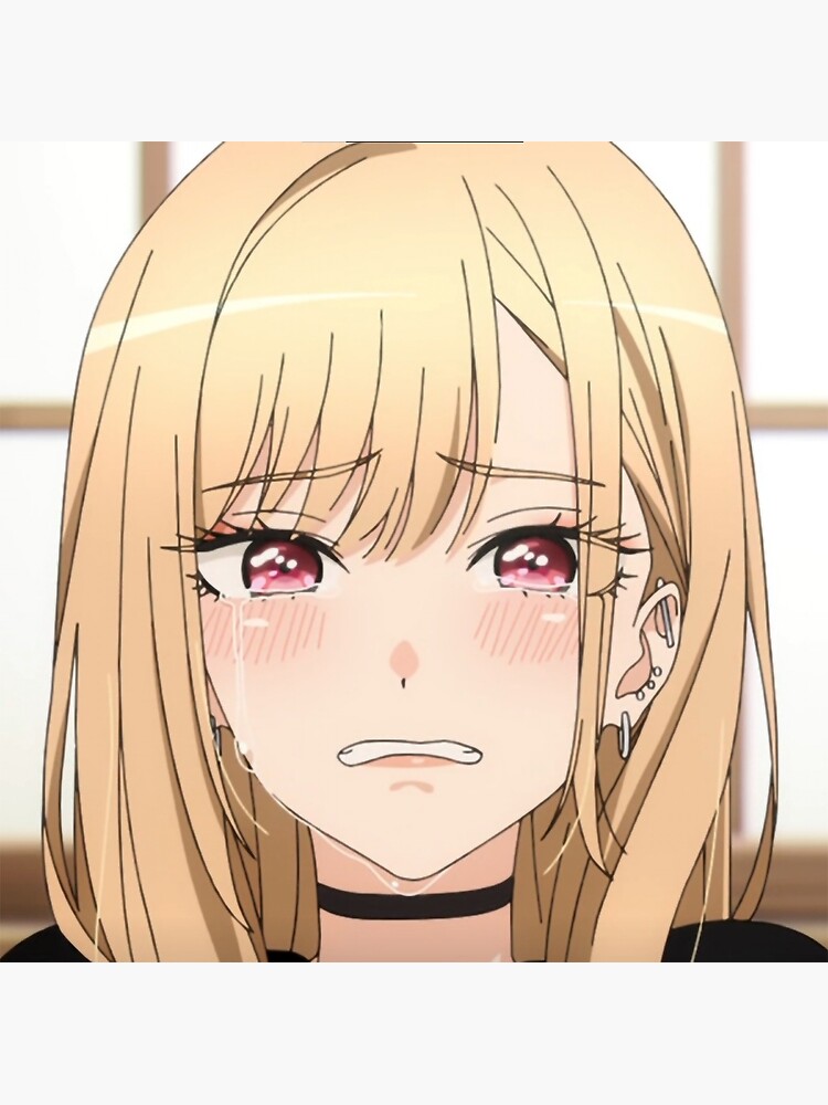 "Marin Kitagawa Crying Kawaii Anime Waifu" Poster for Sale by ...