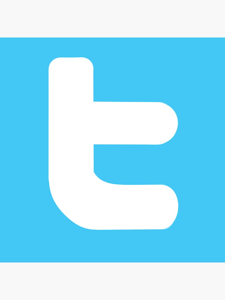 "Twitter Logo" Sticker for Sale by TheFishGod | Redbubble