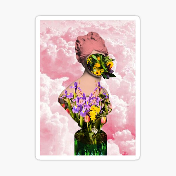 "Flower Face" Sticker for Sale by MJPalmer | Redbubble