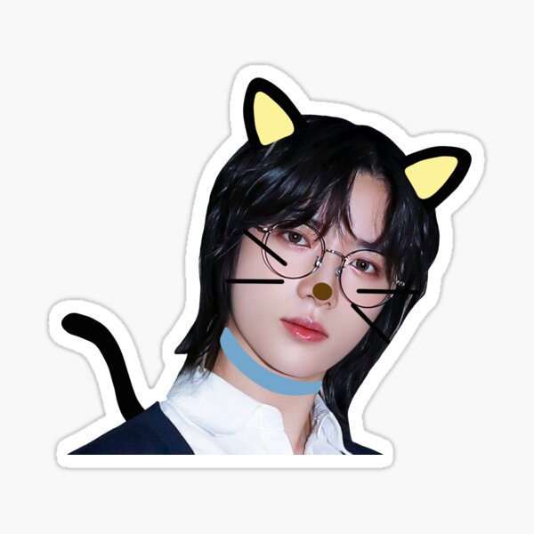 "TXT Beomgyu with Cute Doodles [Tomorrow x Together]" Sticker for Sale ...