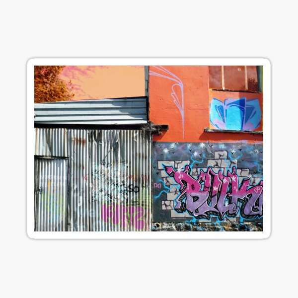 "Fitzroy Graffiti #4" Sticker by rozmcq | Redbubble