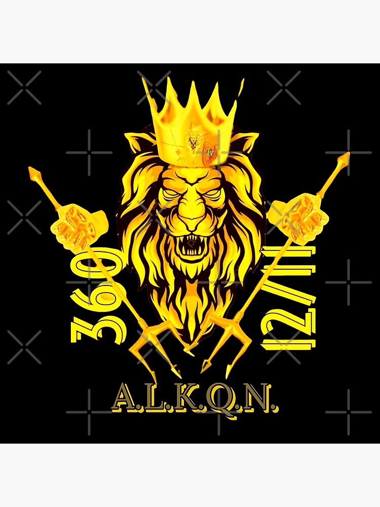 "Latin King inspired design "WARRIOR KING LION WITH FORKS" Gold color ...