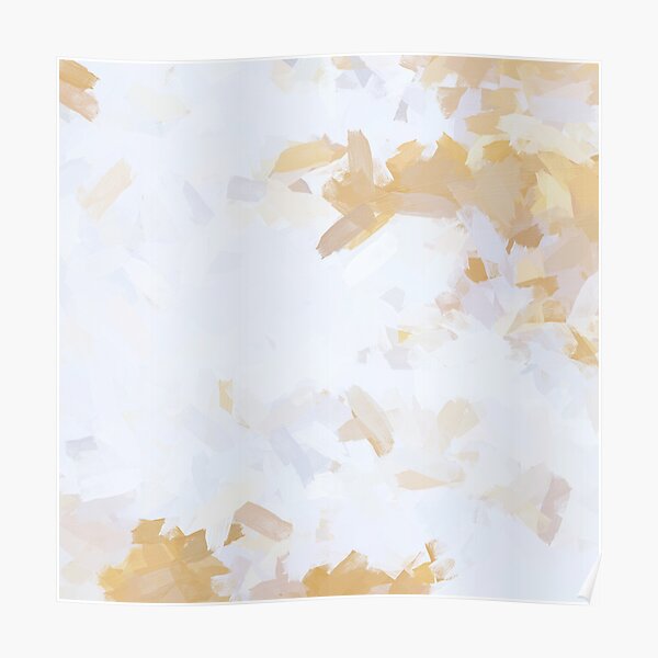 "White Noble Abstract Painting" Poster for Sale by nelloryn | Redbubble