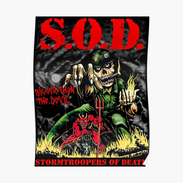 Póster «Más grande que el diablo por SOD - Classic Old School Thrash ...