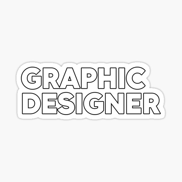 "Graphic Designer" Sticker for Sale by DezignYoyo | Redbubble