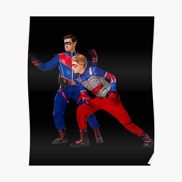 "Kid Danger and Captain Man Heroic Full Sketch " Poster for Sale by ...