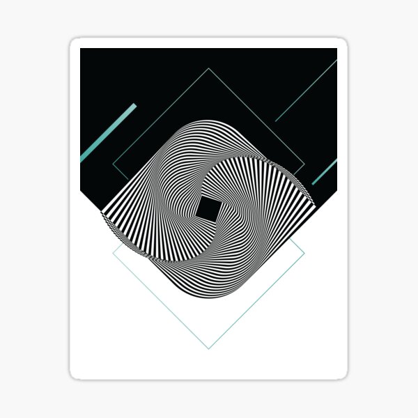 "Op art, Optical Art" Sticker for Sale by BONBcreative | Redbubble