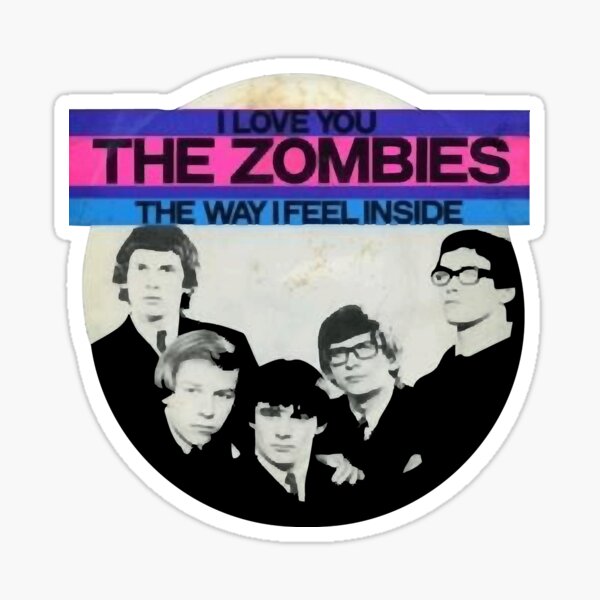 "The zombies band art" Sticker for Sale by JEFFREYWAL | Redbubble