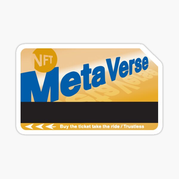 "Subway ticket to the metaverse in the style of the New York Transport ...