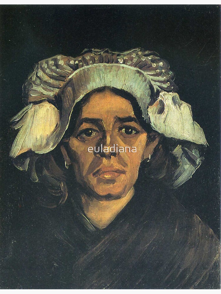 "Peasant Woman Portrait of Gordina de Groot by van gogh" Sticker for ...