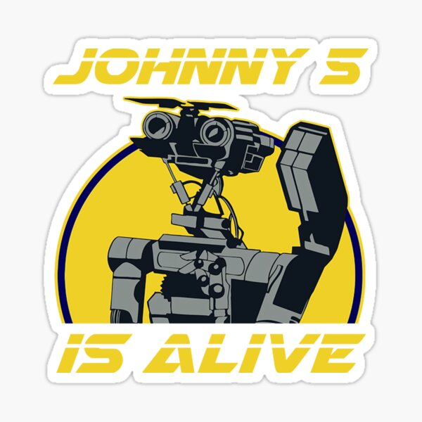 "johnny 5 is alive nature nature" Sticker for Sale by briefclub | Redbubble