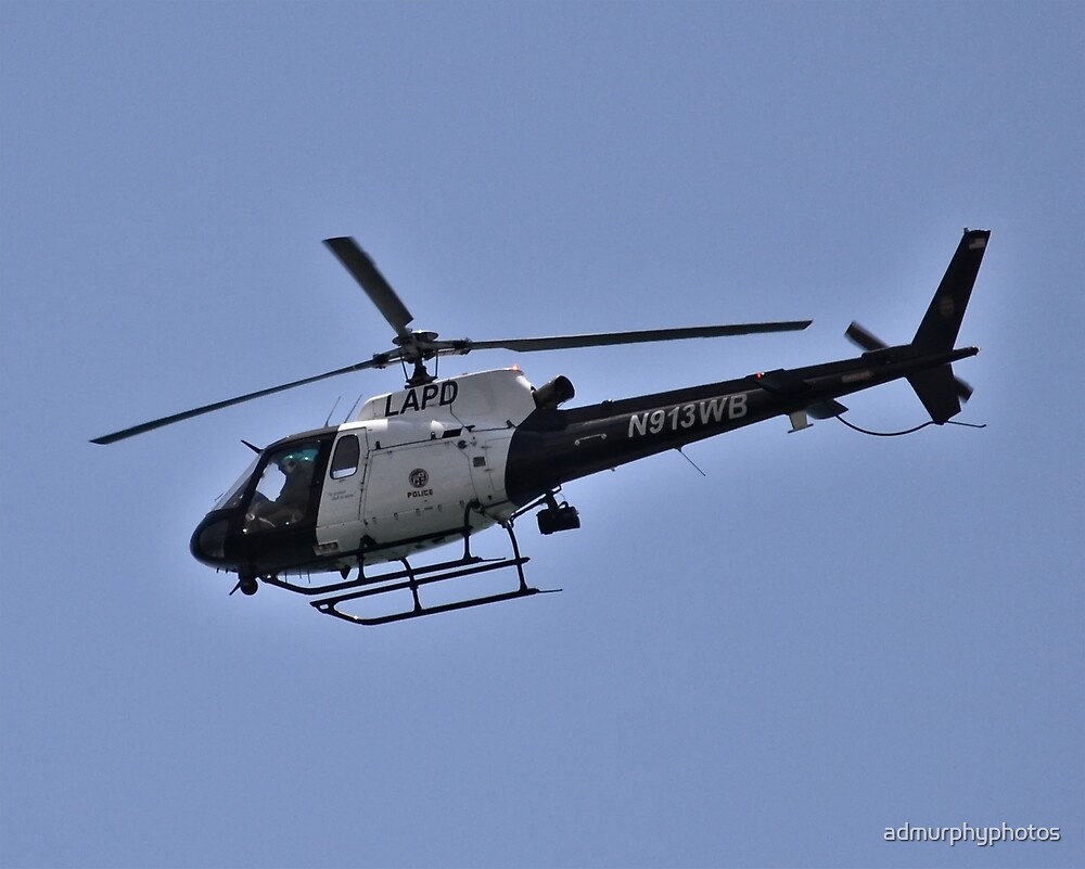 "LAPD Helicopter in flight" by admurphyphotos | Redbubble
