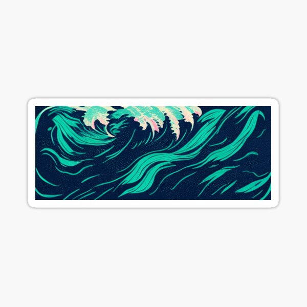 "Ocean: Current Events" Sticker for Sale by the-ai-comper | Redbubble