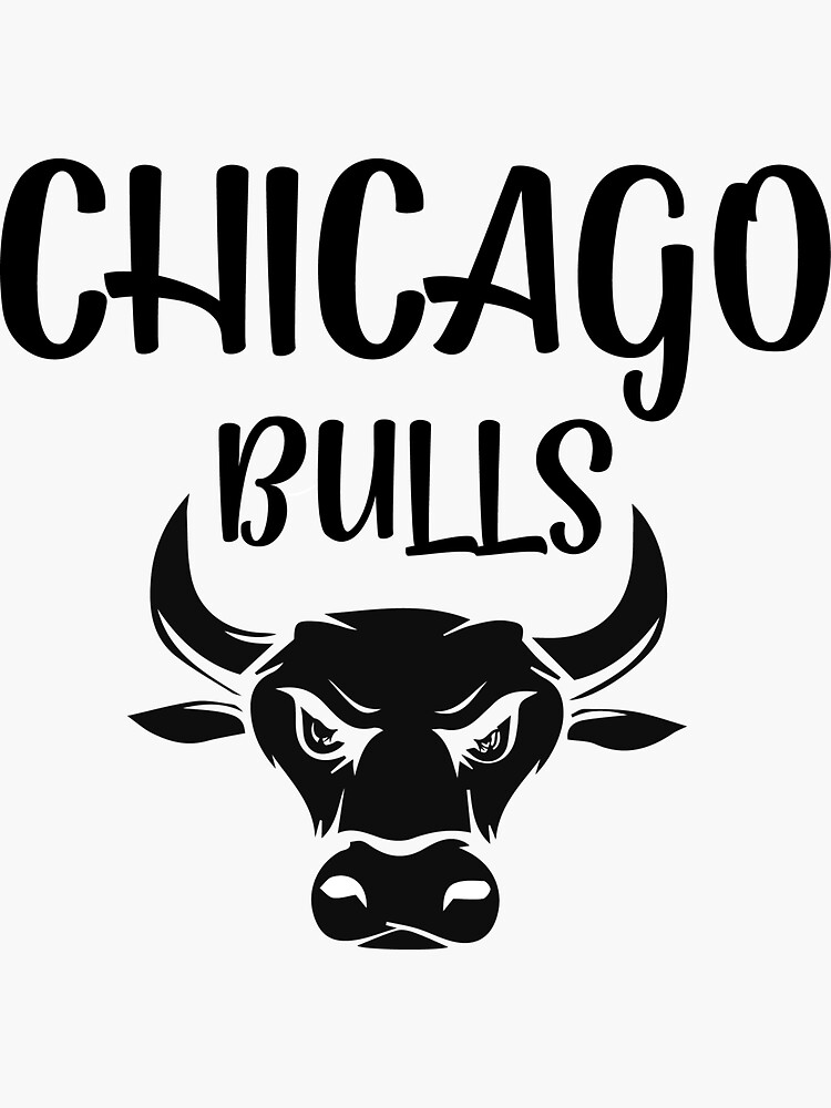 "Chicago bulls,," Sticker for Sale by ErasDesign | Redbubble