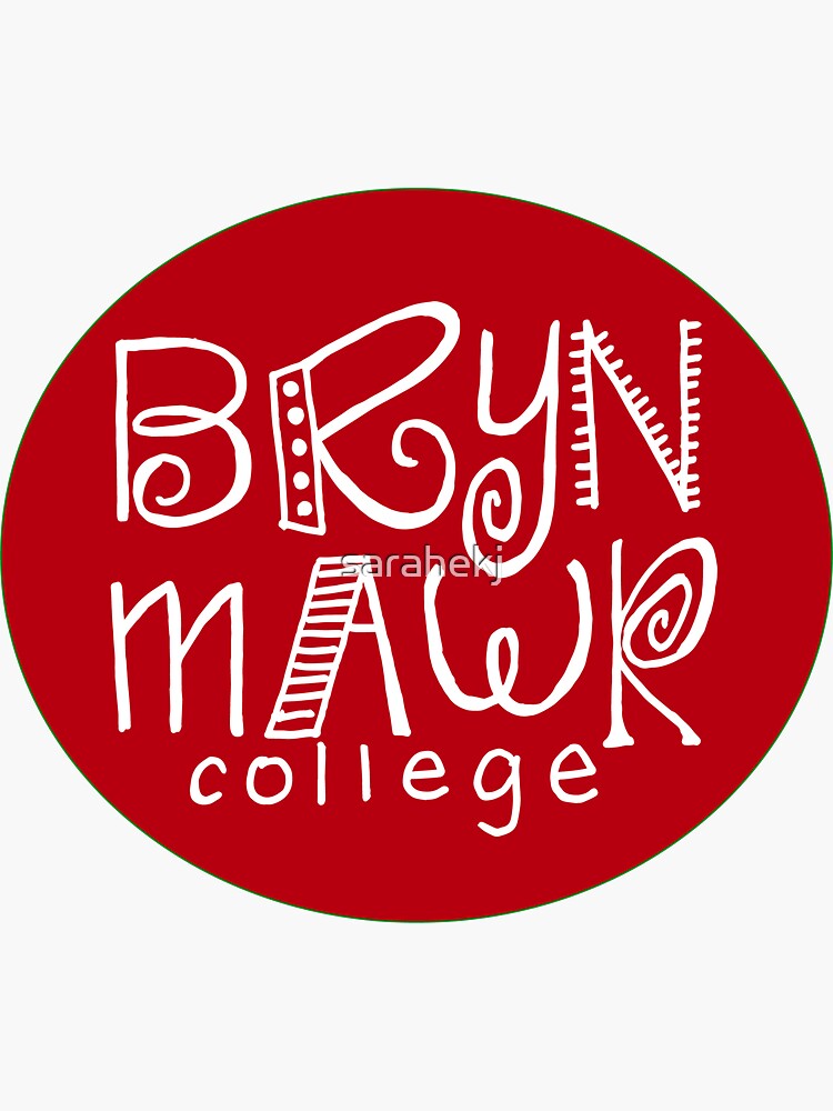 Bryn Mawr College Class Color Red Sticker For Sale By Sarahekj Redbubble