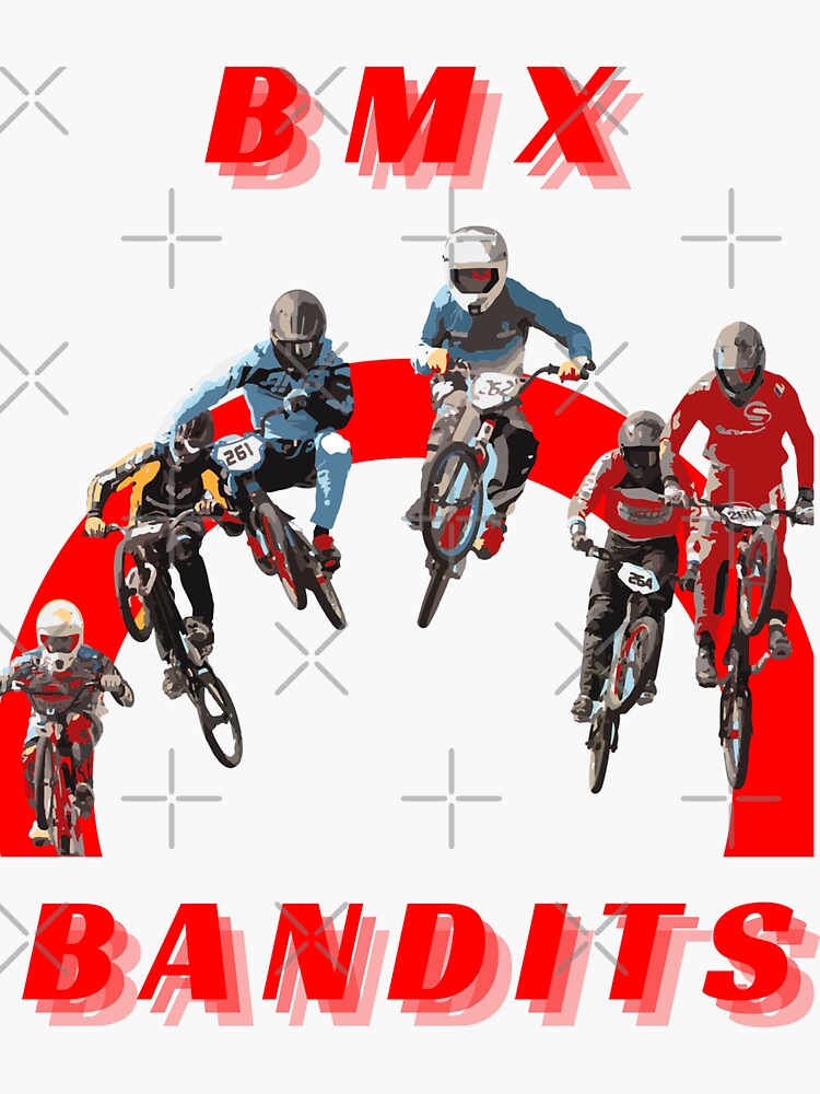 "BMX Bandits:gift idea for cyclists" Sticker for Sale by ...