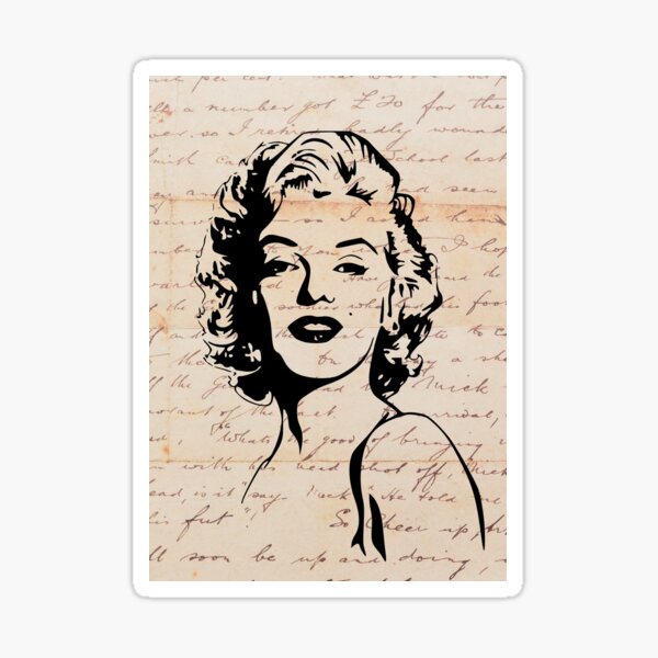 "Vintage celeb portrait of Marilyn Monroe" Sticker for Sale by TrangNg ...