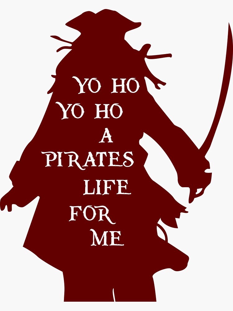 "Pirates Life" Sticker for Sale by GeekyGirlDesign | Redbubble