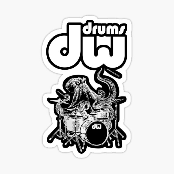 "OCTOPUS DRUMMER DW DRUMS" Sticker for Sale by TEEjDESIGN | Redbubble