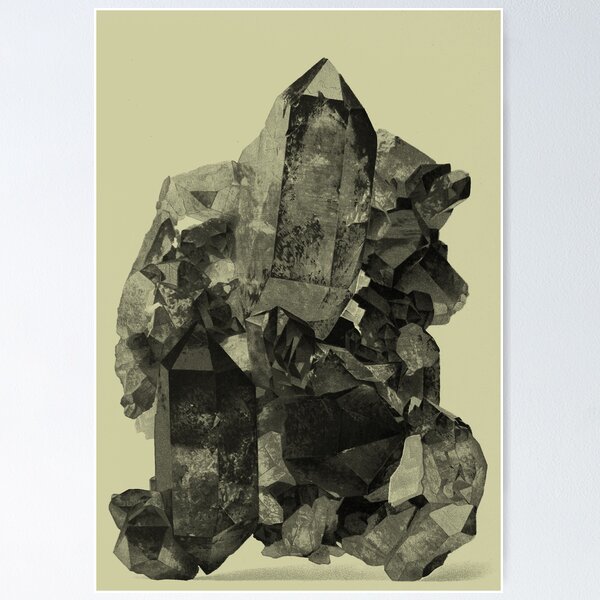 "Vintage Crystal Mineral" Poster for Sale by bluespecsstudio | Redbubble