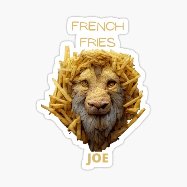 "French Fries Joe" Sticker for Sale by VladiGerassi | Redbubble