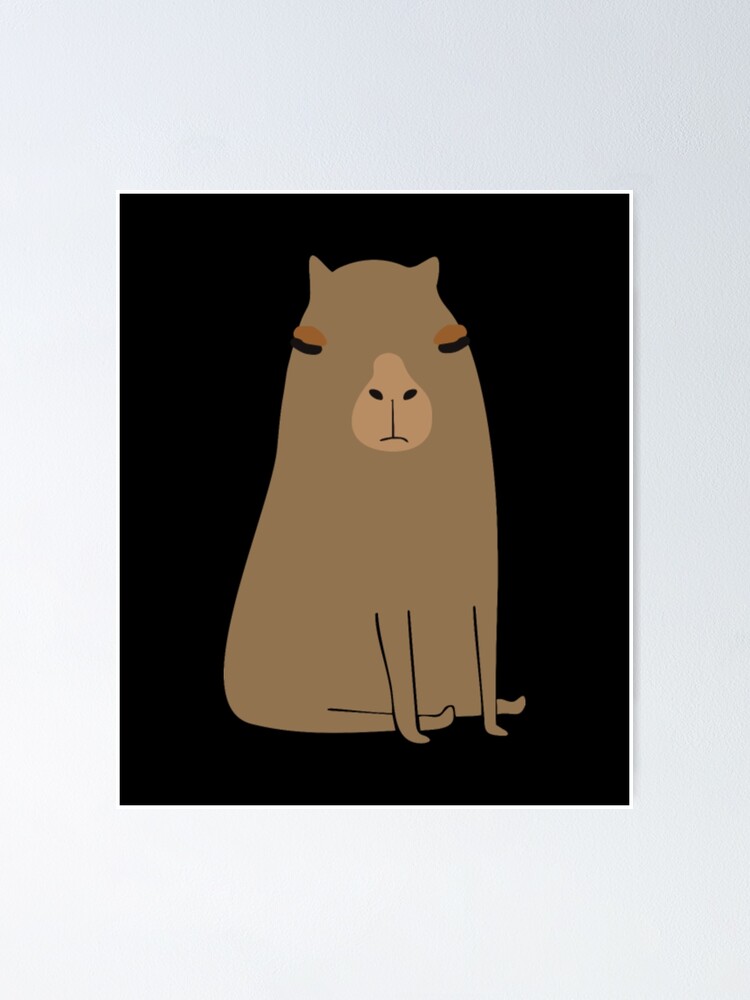 "Fat capybara" Poster for Sale by BluaSenoa | Redbubble