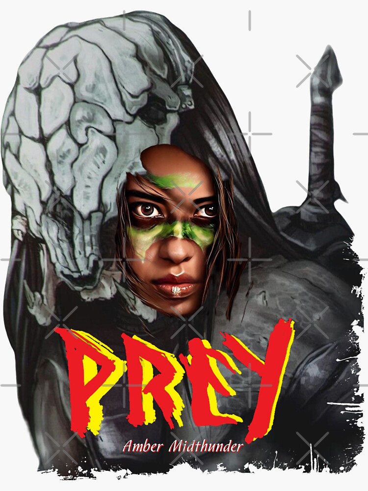"Amber Midthunder - Prey" Sticker for Sale by DrawingAndText | Redbubble