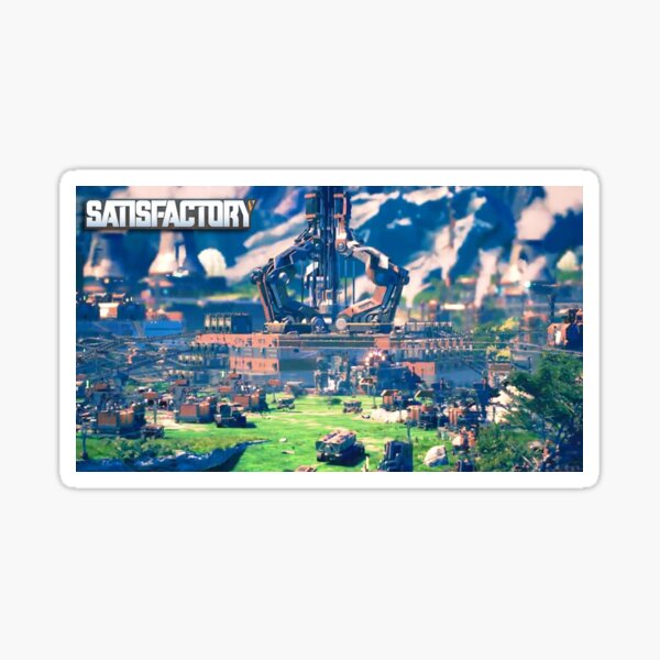 "Satisfactory - Indie Game" Sticker for Sale by CheckeredShoes6 | Redbubble