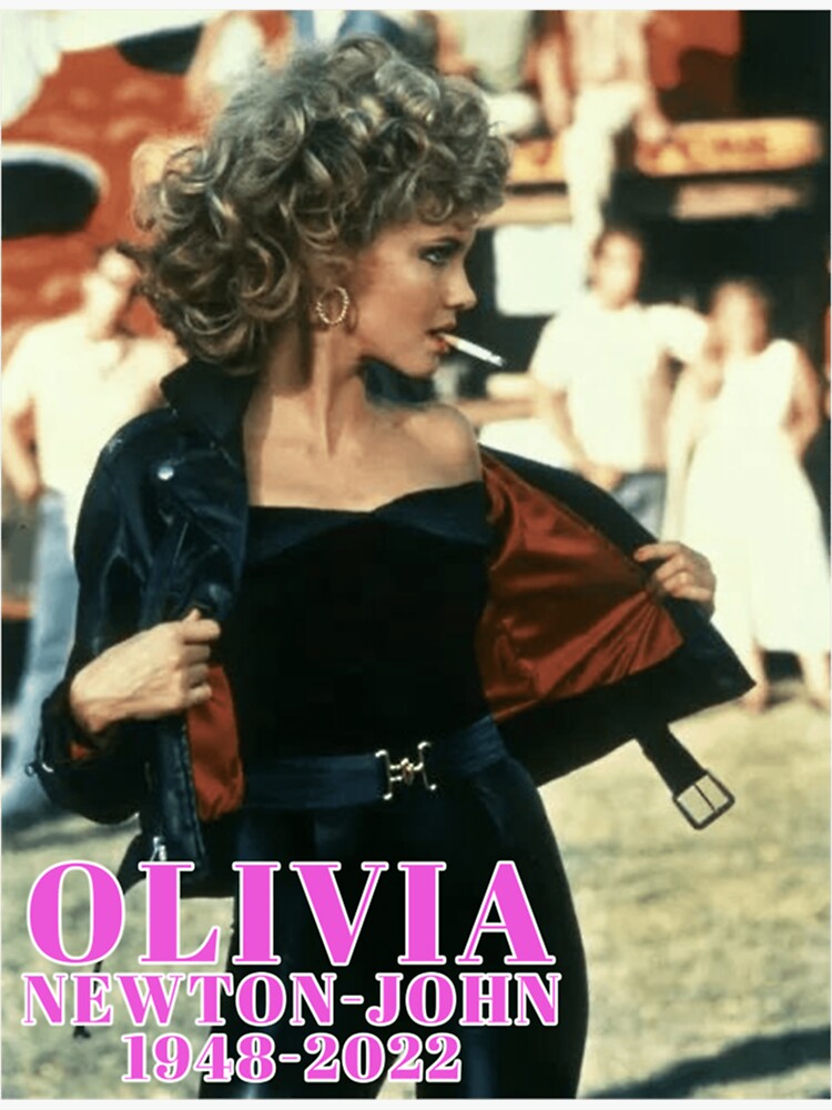"RIP Olivia Newton John RIP Olivia Newton-John Thank You For The Memories 1948-2022" Sticker for ...