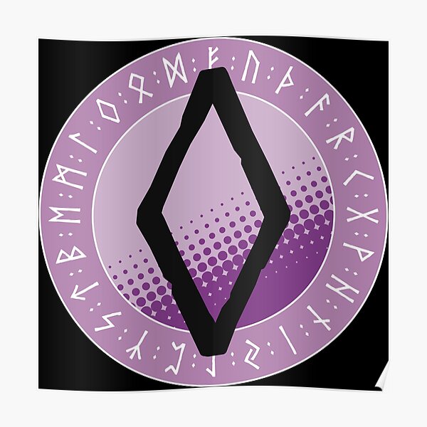 "Ingwaz (Fertility) - Viking Runes and Runic Symbols" Poster for Sale ...