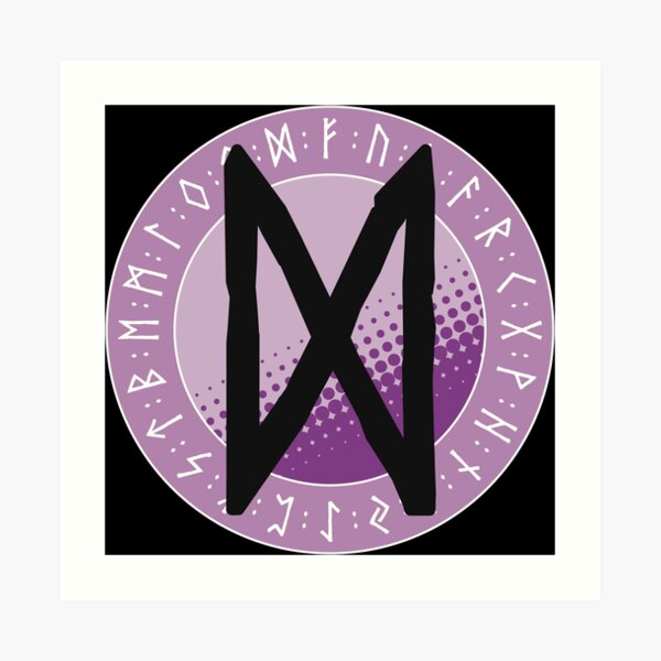 "Dagaz (Dawn) - Viking Runes and Runic Symbols" Art Print for Sale by ...