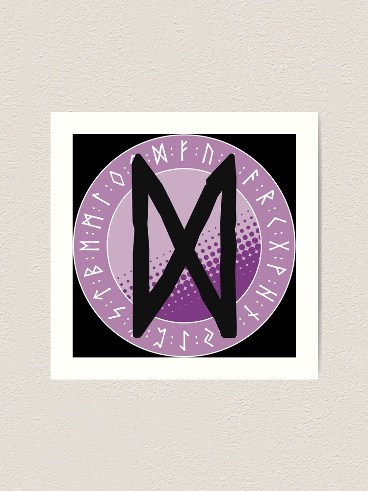 "Dagaz (Dawn) - Viking Runes and Runic Symbols" Art Print for Sale by ...