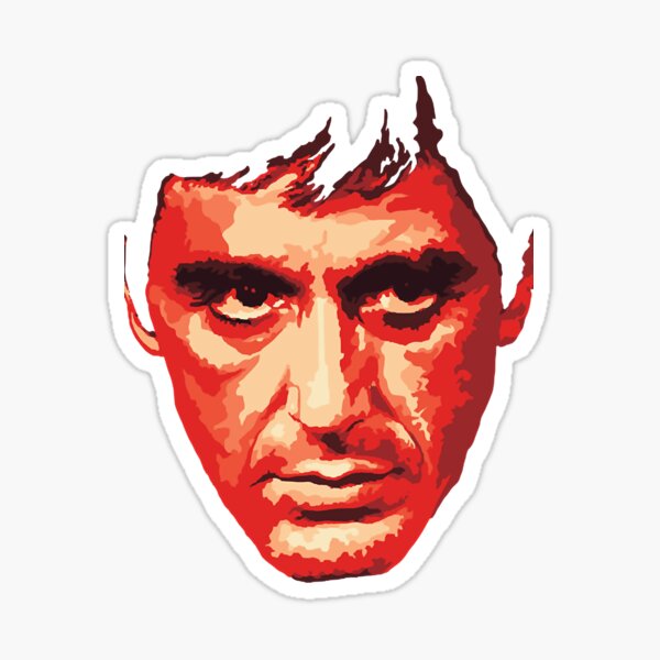 "Proud Scarface Tony Montana Gift Movie Fans" Sticker for Sale by ...