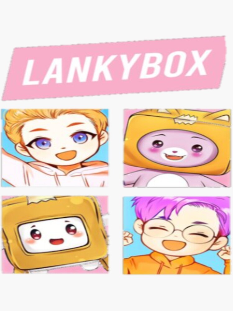 " lankybox lankybox" Sticker for Sale by Artiste20 | Redbubble