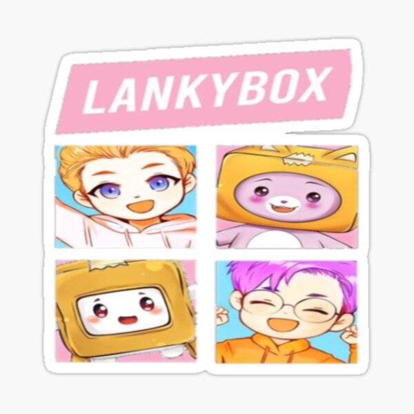 " lankybox lankybox" Sticker for Sale by Artiste20 | Redbubble