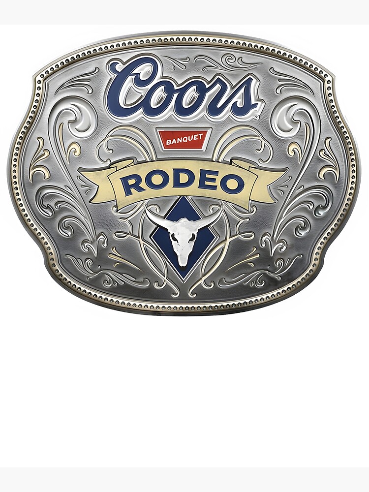 "Coors Banquet Rodeo Logo Distressed" Poster for Sale by sarffixwan ...