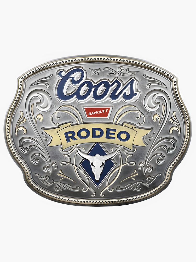 "Coors Banquet Rodeo Logo Distressed" Sticker for Sale by sarffixwan ...