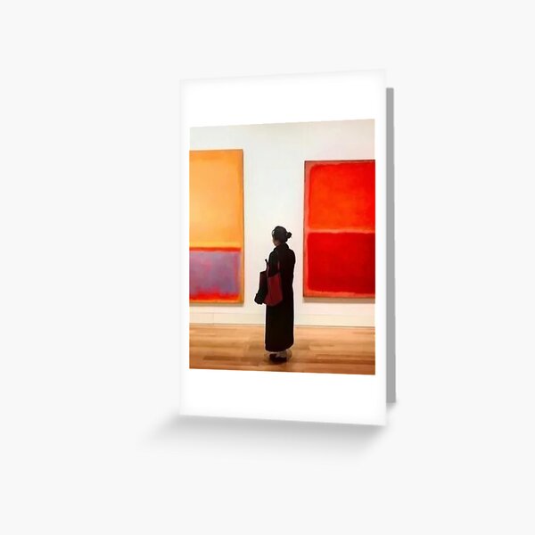 "A women poses with mark rothko art " Greeting Card for Sale by Golido ...