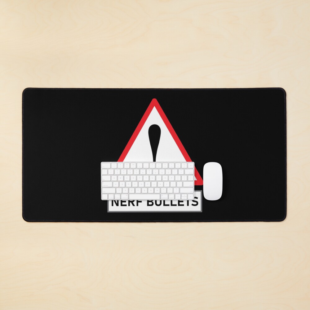 "Warning Sign Nerf Bullets Flying - Caution Nerf war - Black and white ...