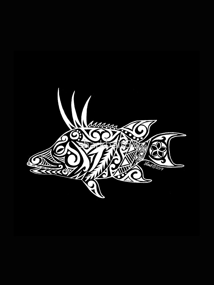 "Tribal Hogfish" T-shirt for Sale by sharkbait83 | Redbubble | liesl ...