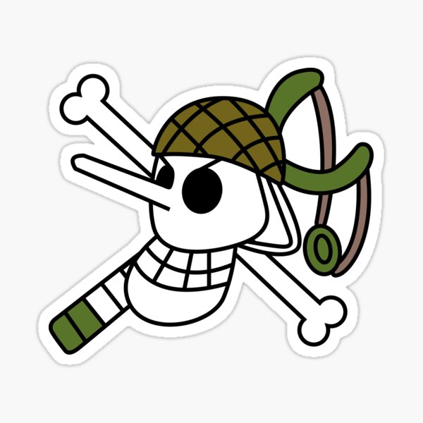 "Usopp Pirate Flag" Sticker for Sale by kobmamba | Redbubble