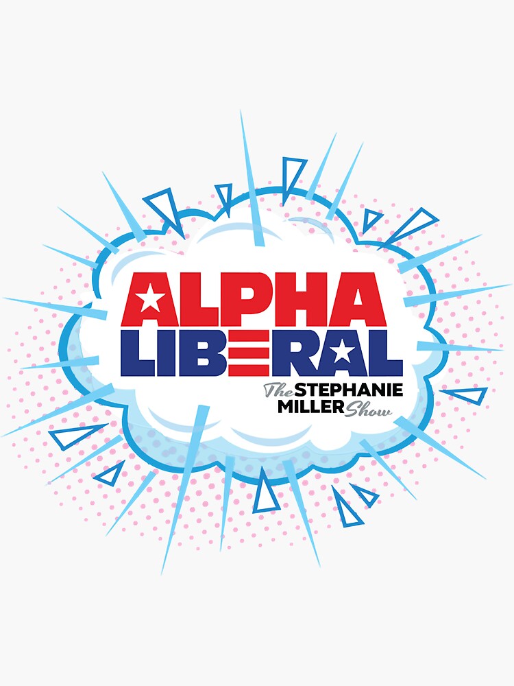 "Alpha liberal (blue burst) listener robert" Sticker for Sale by ...