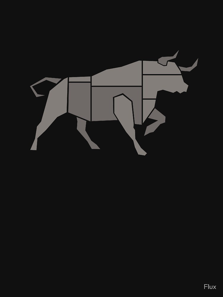 "Tough Bull" T-shirt by Flux | Redbubble | steel t-shirts - bull t ...